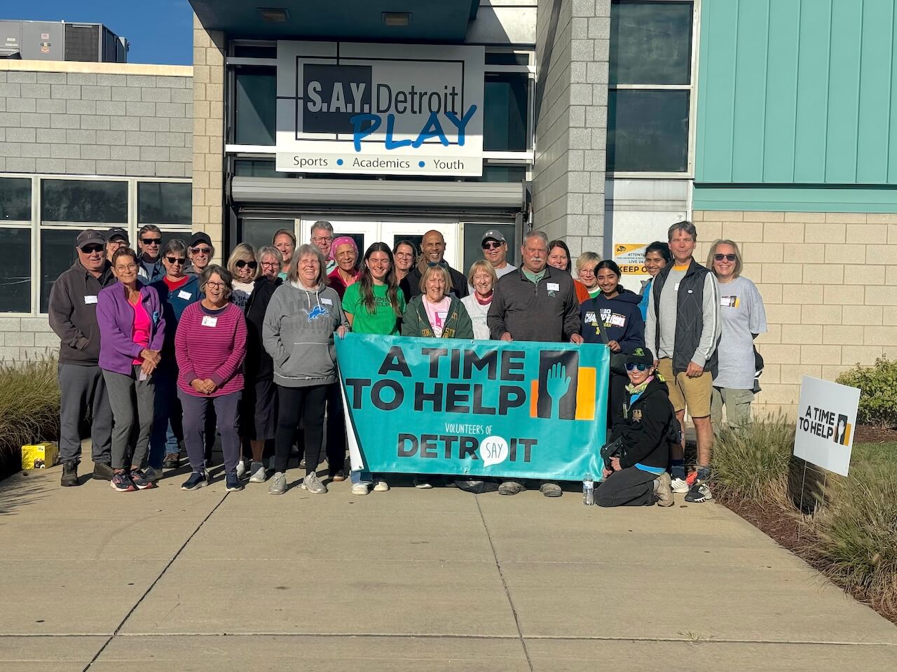 A Time To Help Volunteers Come Home To SAY Play | SAY Detroit